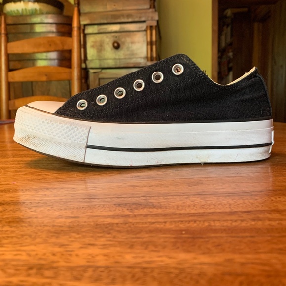 Converse | Shoes | Single Converse Chuck Taylor Black Platform Sneaker ...